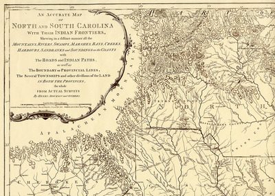 "Map of the Carolinas 1775 - Accession 1247 - M599 (652)" by Map, South ...