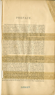 "A History Of The Charleston Library Society - Accession 1299 - M643 (6 ...