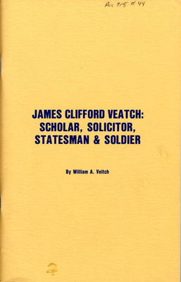 "James Clifford Veatch - Accession 715 no. 44" by Family History ...