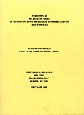 "Garrison Family - Accession 715 no. 48" by Family History - Garrison ...